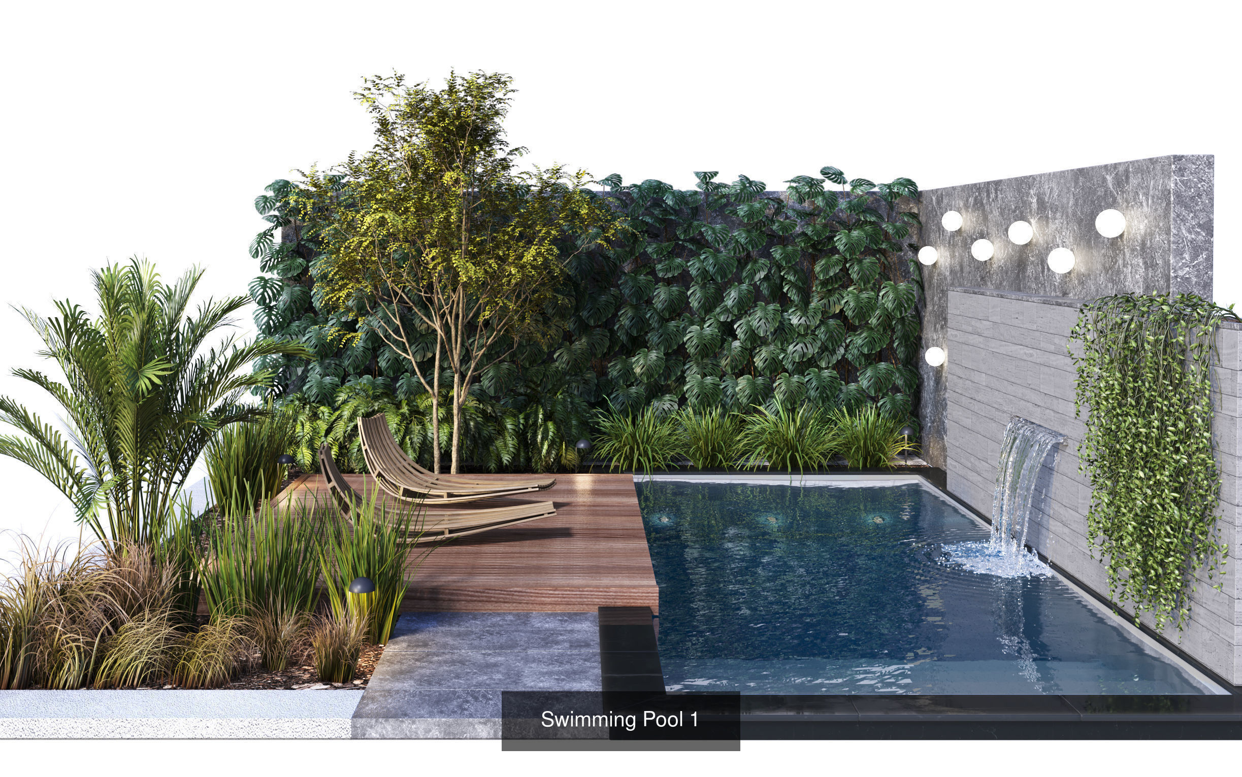 Plants and Pools Collection | CGTrader