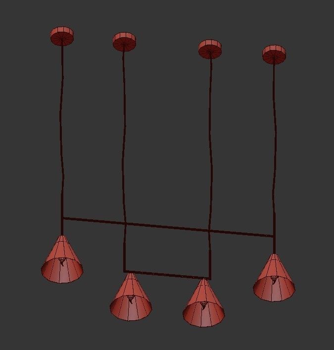 Claremont Flared Glass Linear 3D model | CGTrader