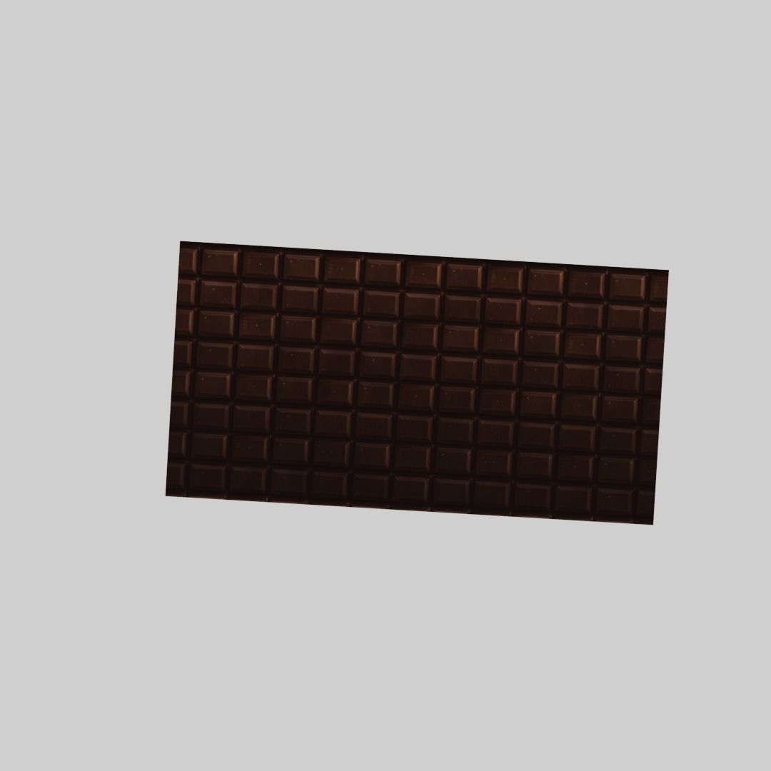 3D model Dark chocolate bar VR / AR / low-poly | CGTrader