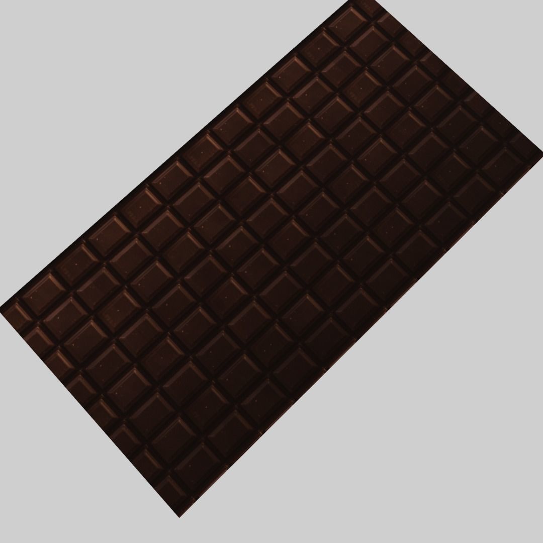 3D model Dark chocolate bar VR / AR / low-poly | CGTrader