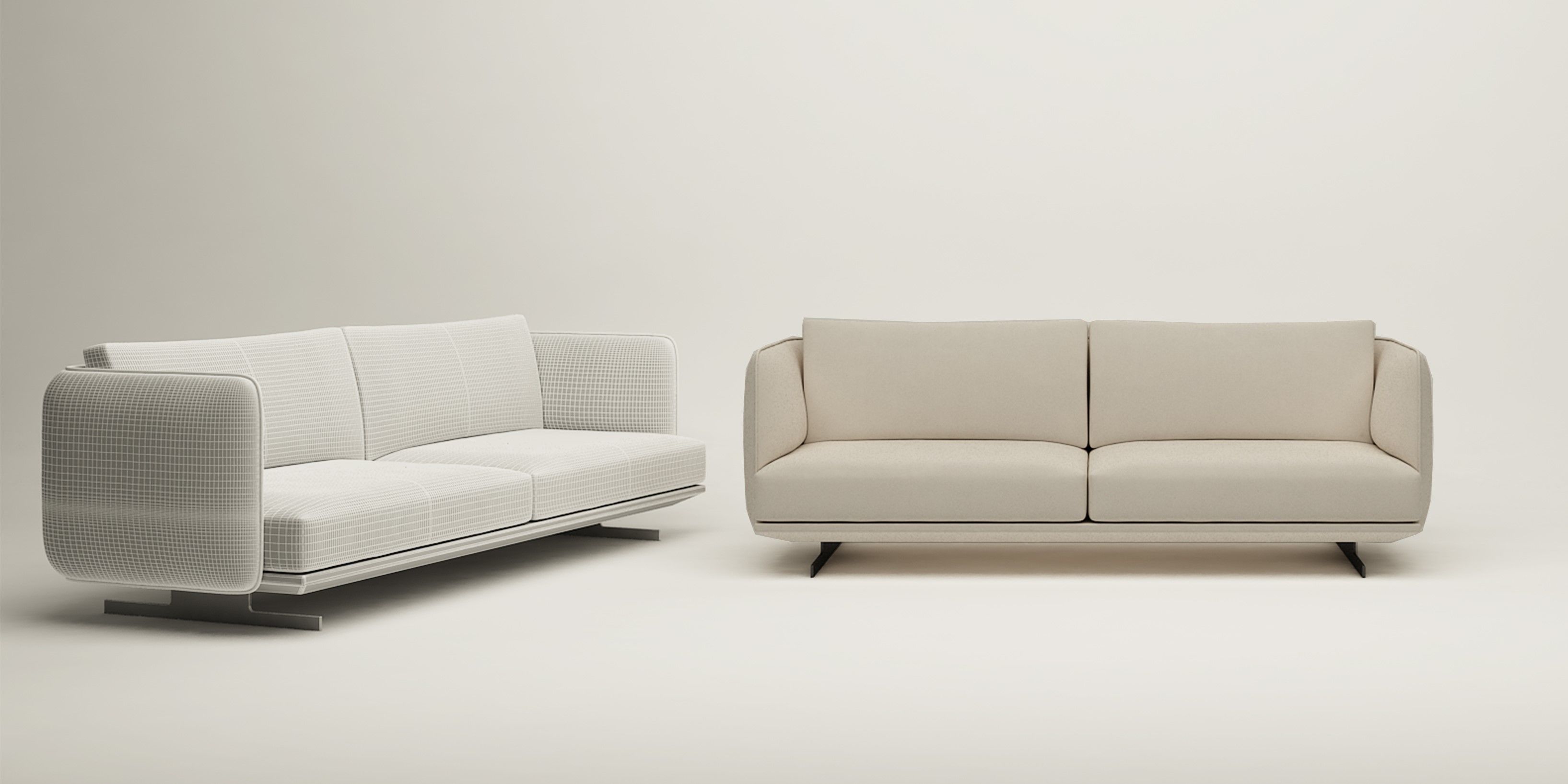 Serene Sofa by Mario Ruiz for Joquer 3D model | CGTrader