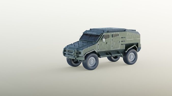 Military Defence Car Project 3d Model with PBR texture free 3D model ...