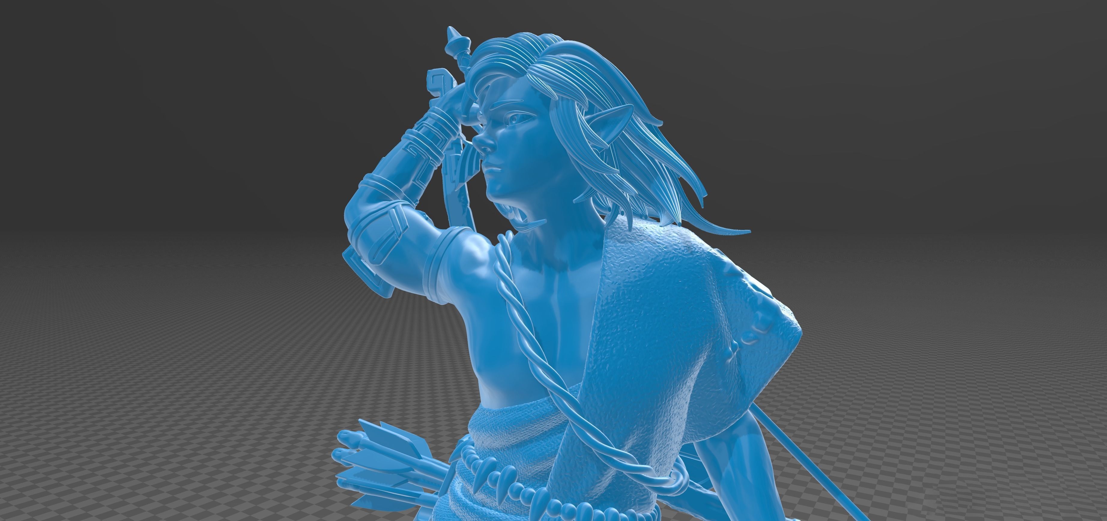 Link HD Statue - Zelda Tears Of The Kingdom - TOTK 3D model 3D ...