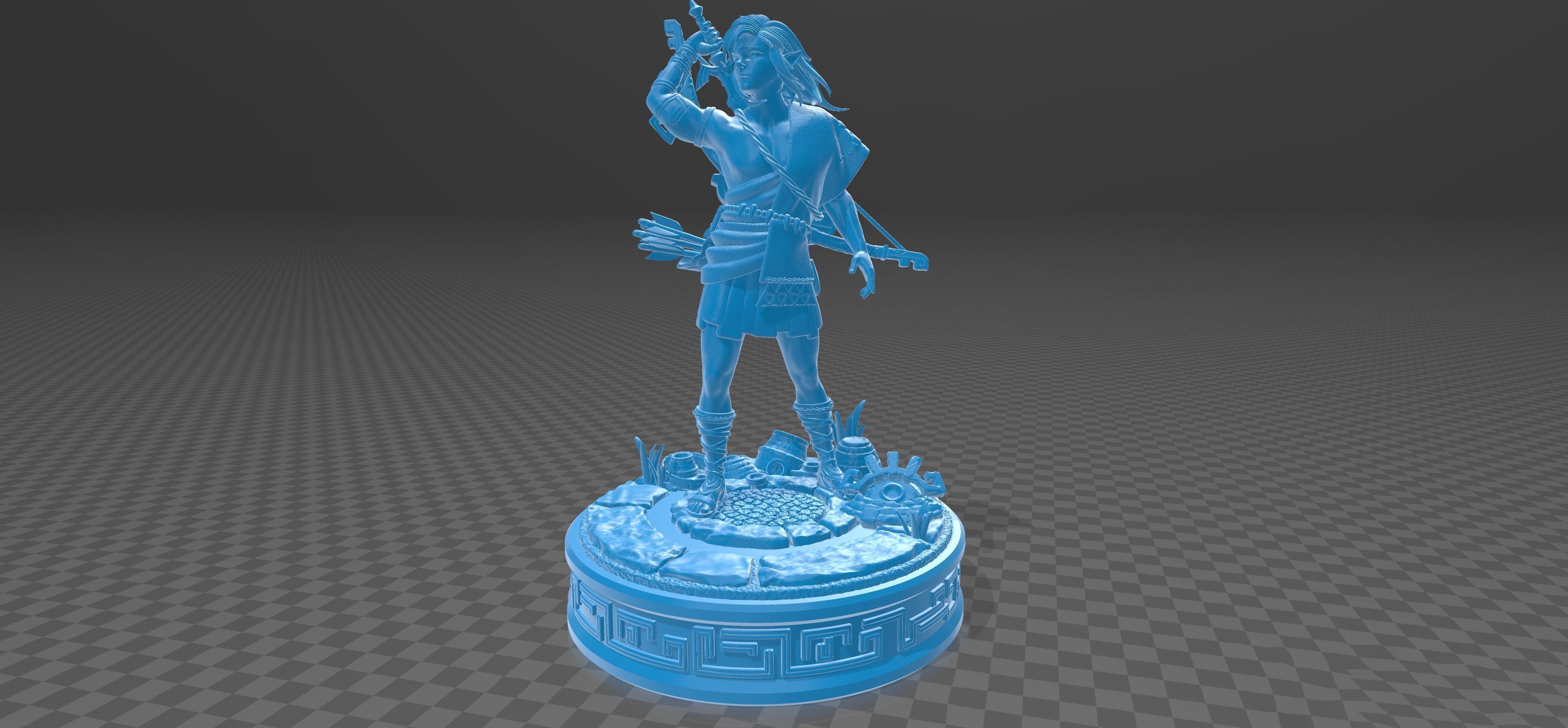 Link HD Statue - Zelda Tears Of The Kingdom - TOTK 3D model 3D ...