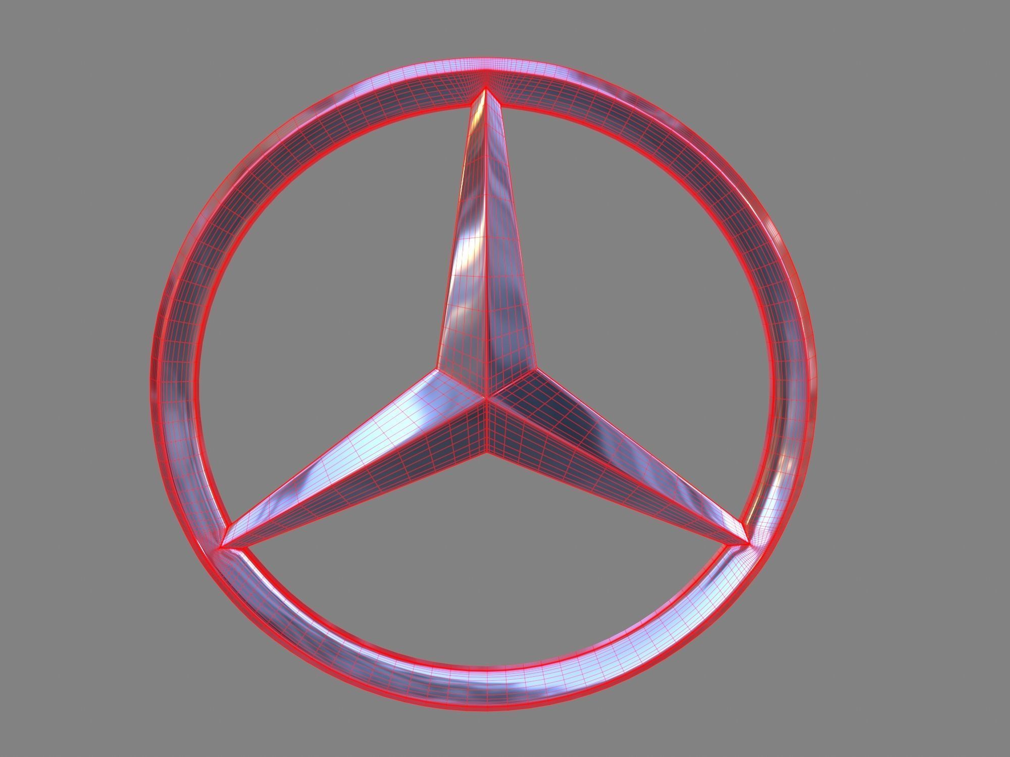 Mercedes Logo 3D model | CGTrader