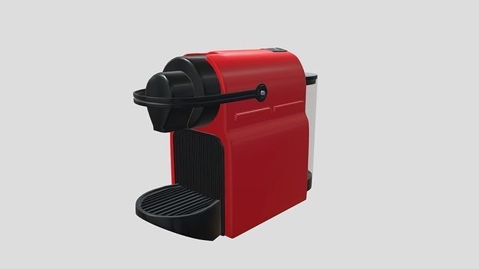 3D model Red Coffee Machine VR / AR / low-poly | CGTrader