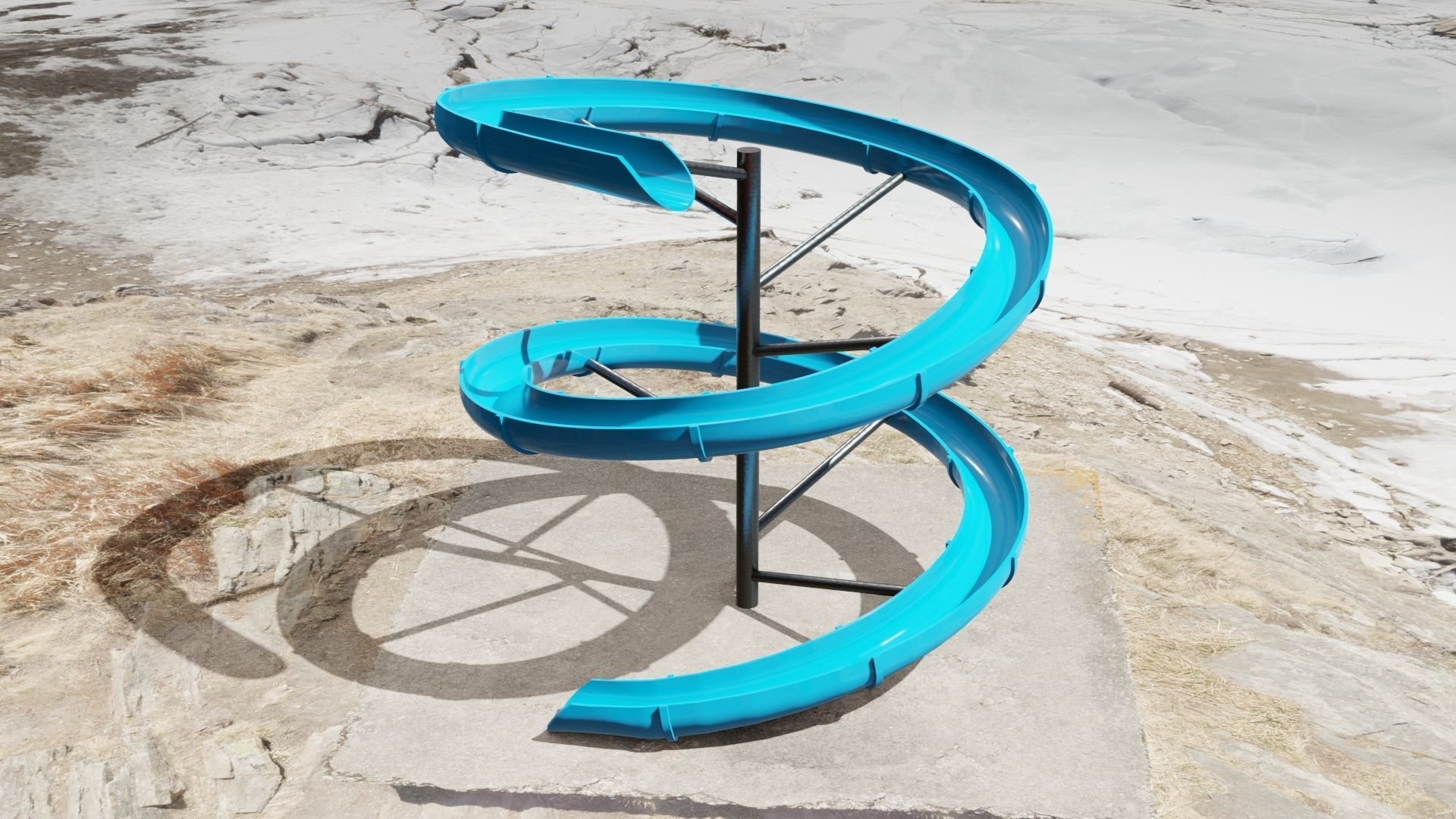 3D model Water Slide VR / AR / low-poly | CGTrader