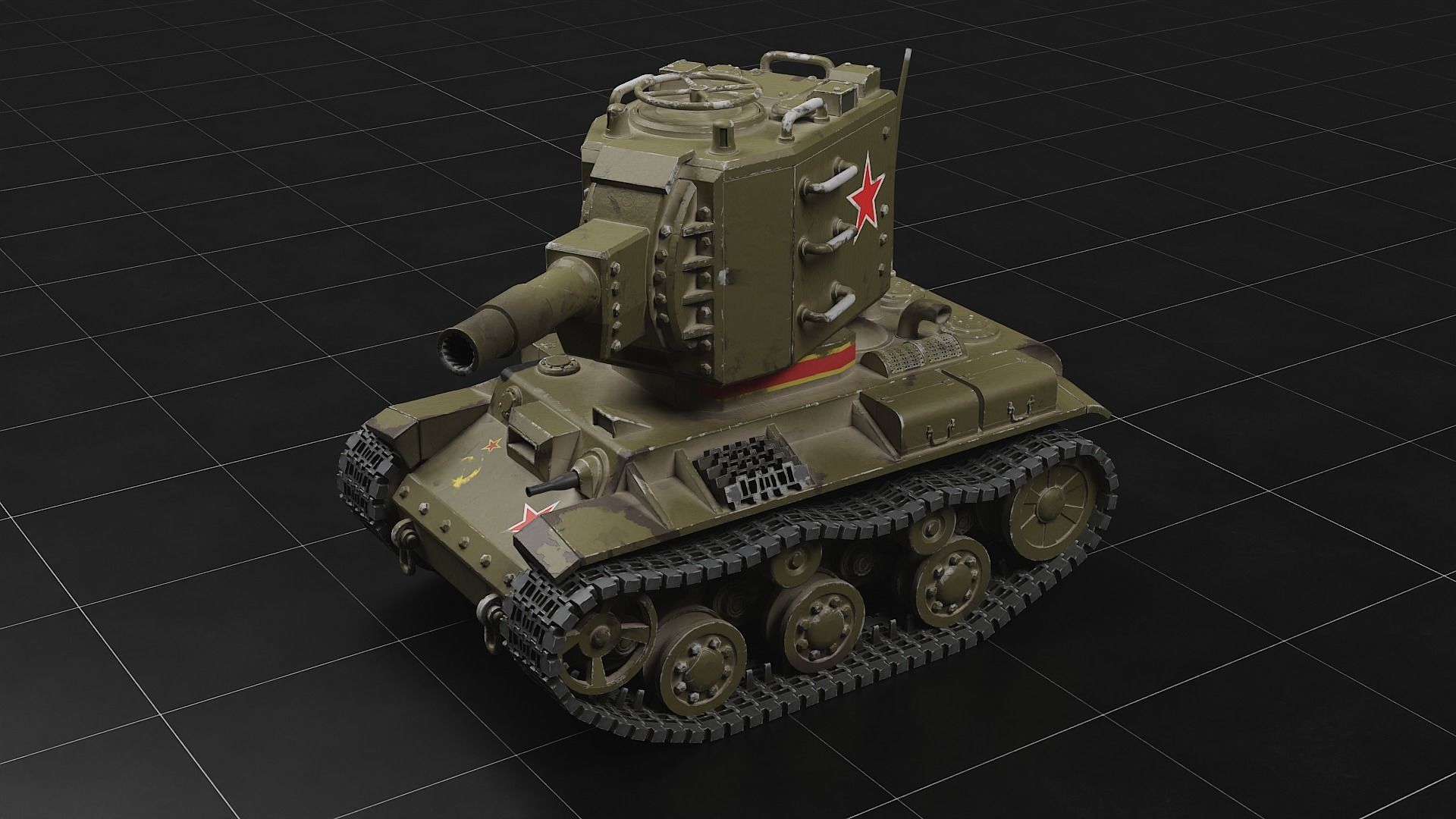 KV 2 - USSR Heavy Tank 3D model | CGTrader