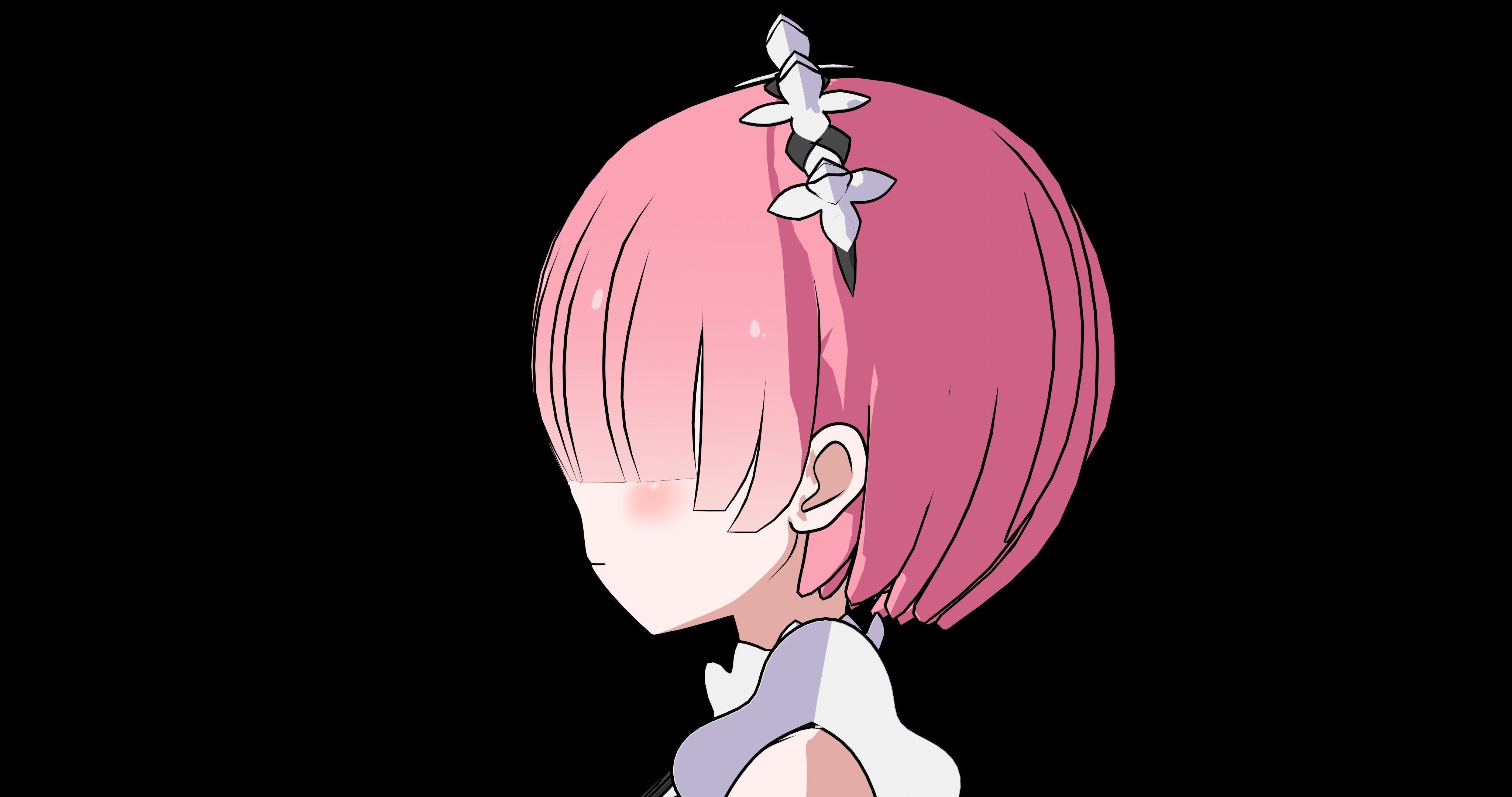 3D model Pack Ram Rem - Re Zero Model 3D - Blender VR / AR / low-poly ...