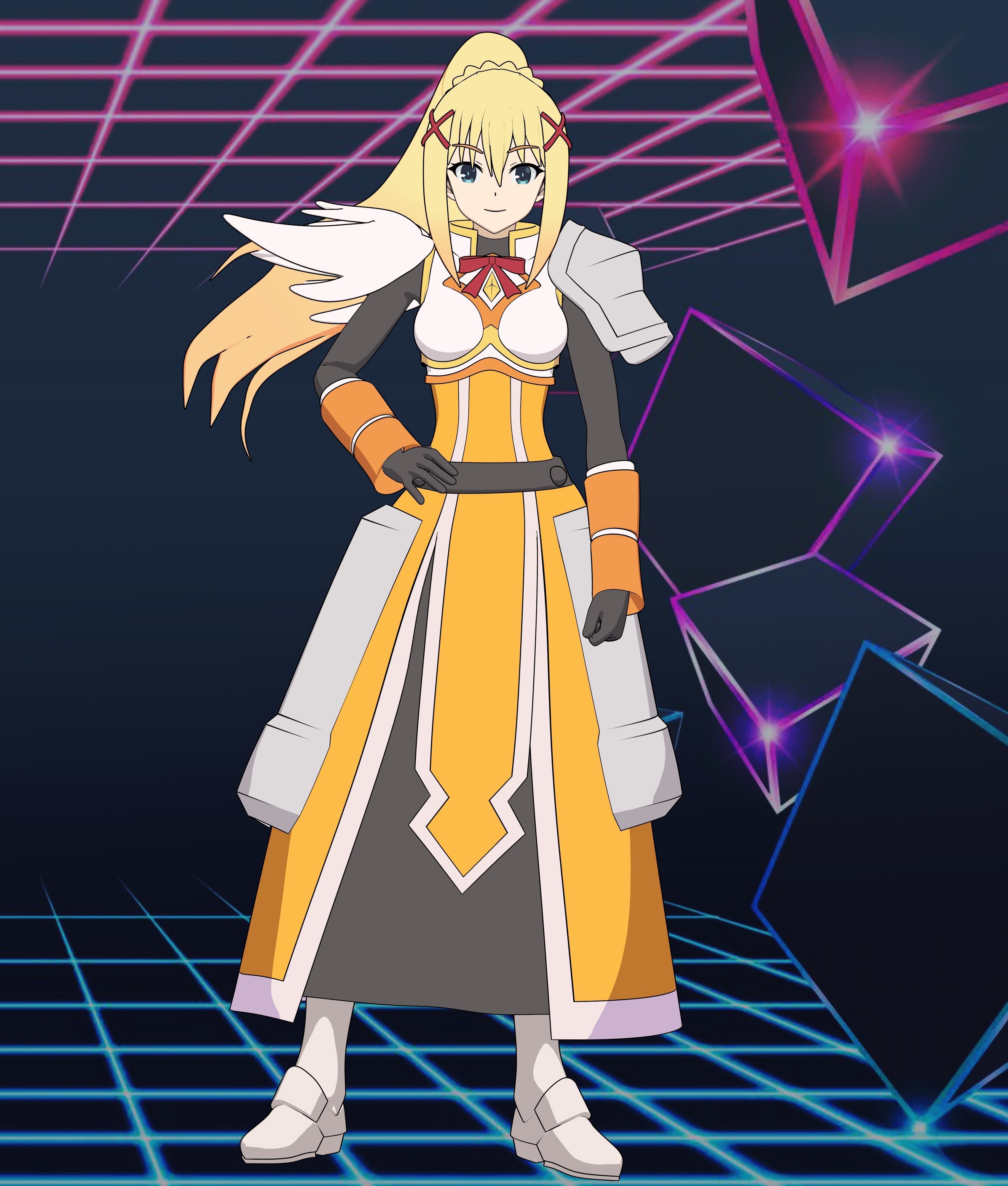 3D model Darkness - Konosuba - 3D Model Blender VR / AR / low-poly ...