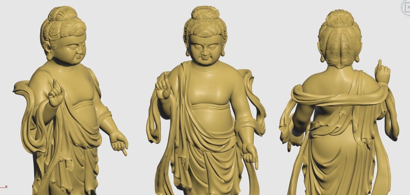 3D PRINTED MODEL OF BUDDHA BIRTH MODEL 3D model 3D printable | CGTrader