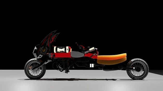 3D model Cosmic Bike RED VR / AR / low-poly | CGTrader
