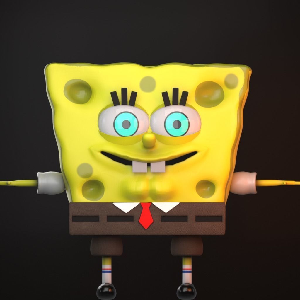 SPONGEBOB FAN ART 3D model | CGTrader