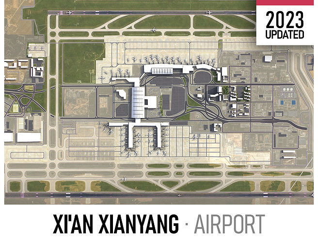 3D model Xian - 3D Airport Model VR / AR / low-poly | CGTrader