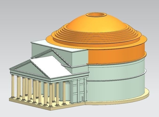 Pantheon 3D model 3D printable | CGTrader
