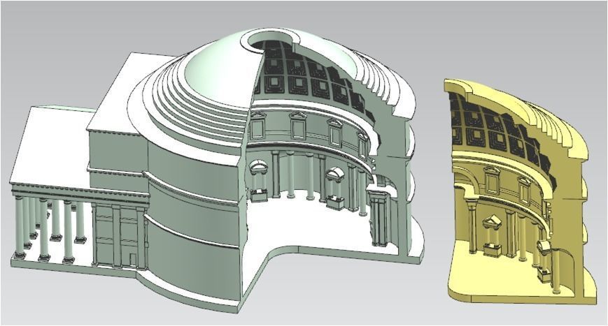 Pantheon 3D model 3D printable | CGTrader