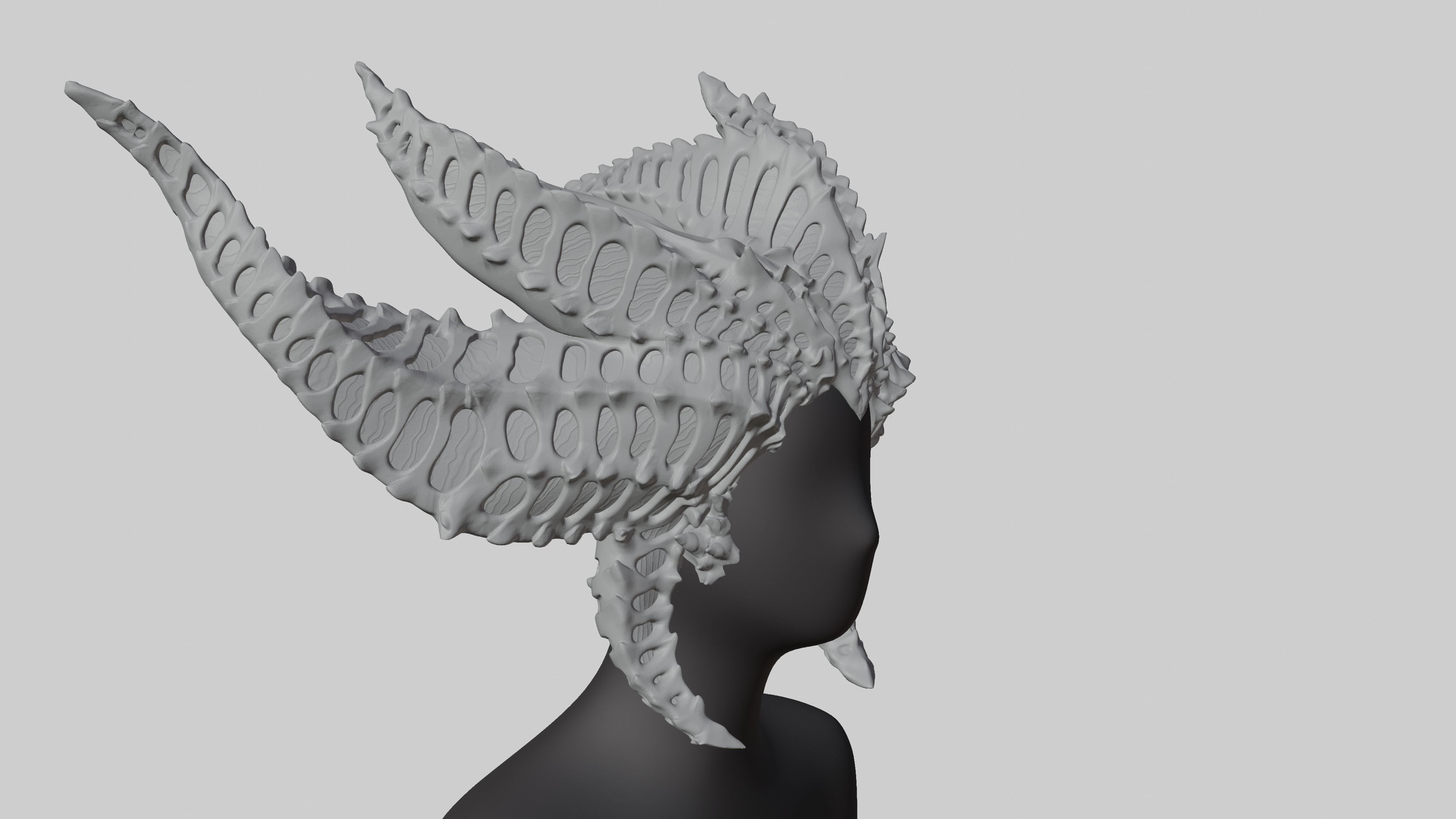 Diablo 4 Lilith Horns final trailer cosplay for cosplay 3D model 3D ...