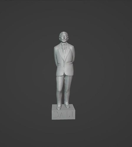 Salvador Dali 3D model 3D printable | CGTrader
