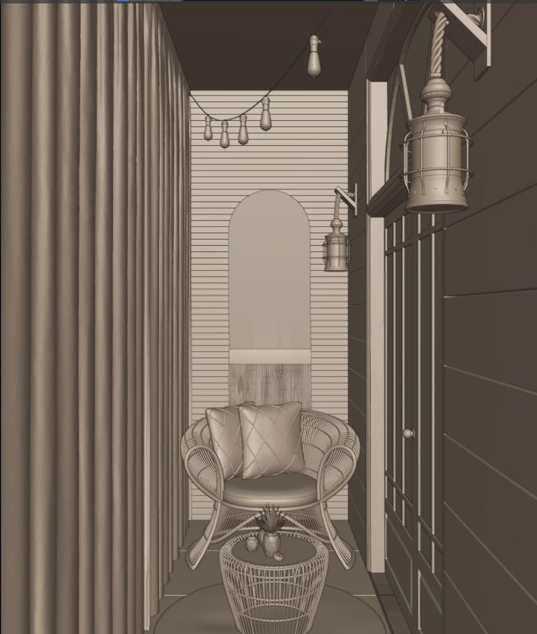 Balcony 3D model | CGTrader