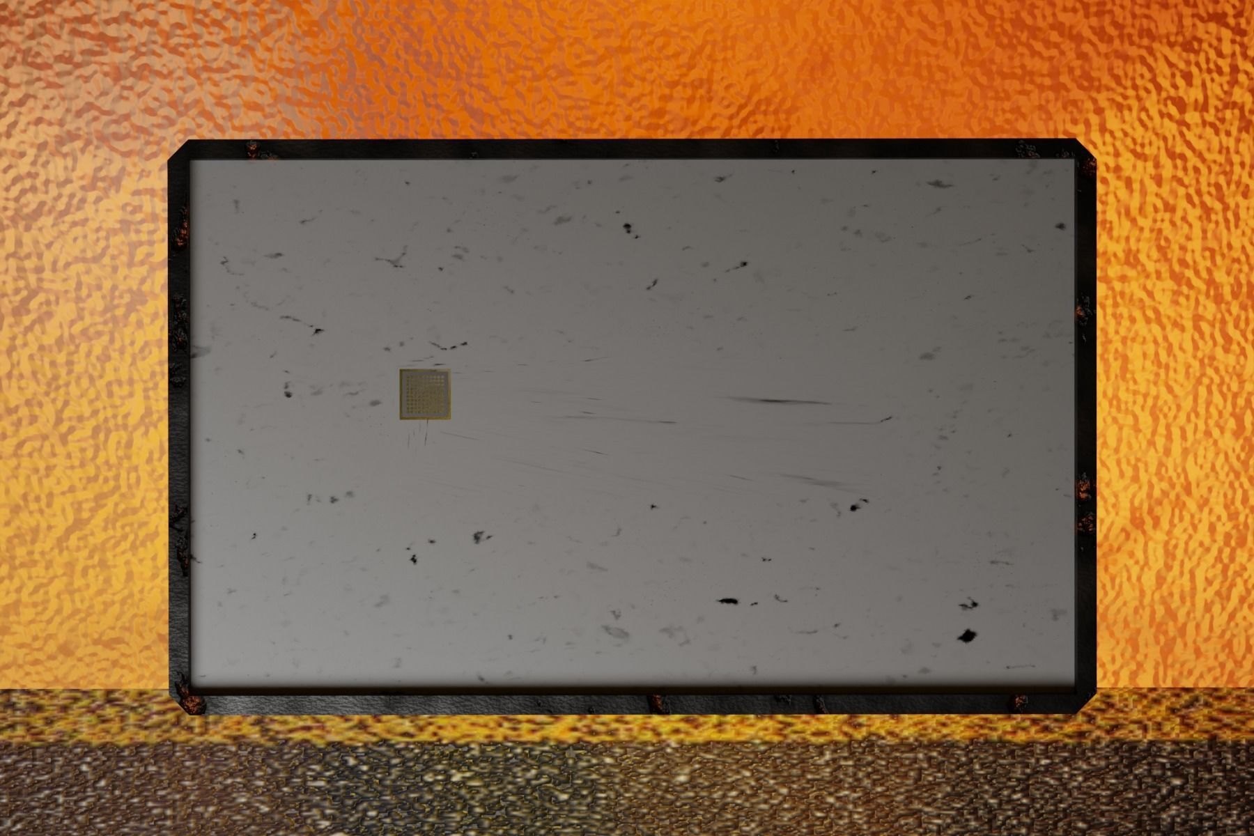 3D model Cyberpunk bus stop concept project save water VR / AR / low ...