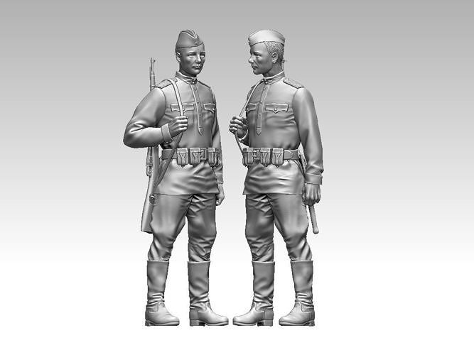 russian soldier 3D model 3D printable | CGTrader