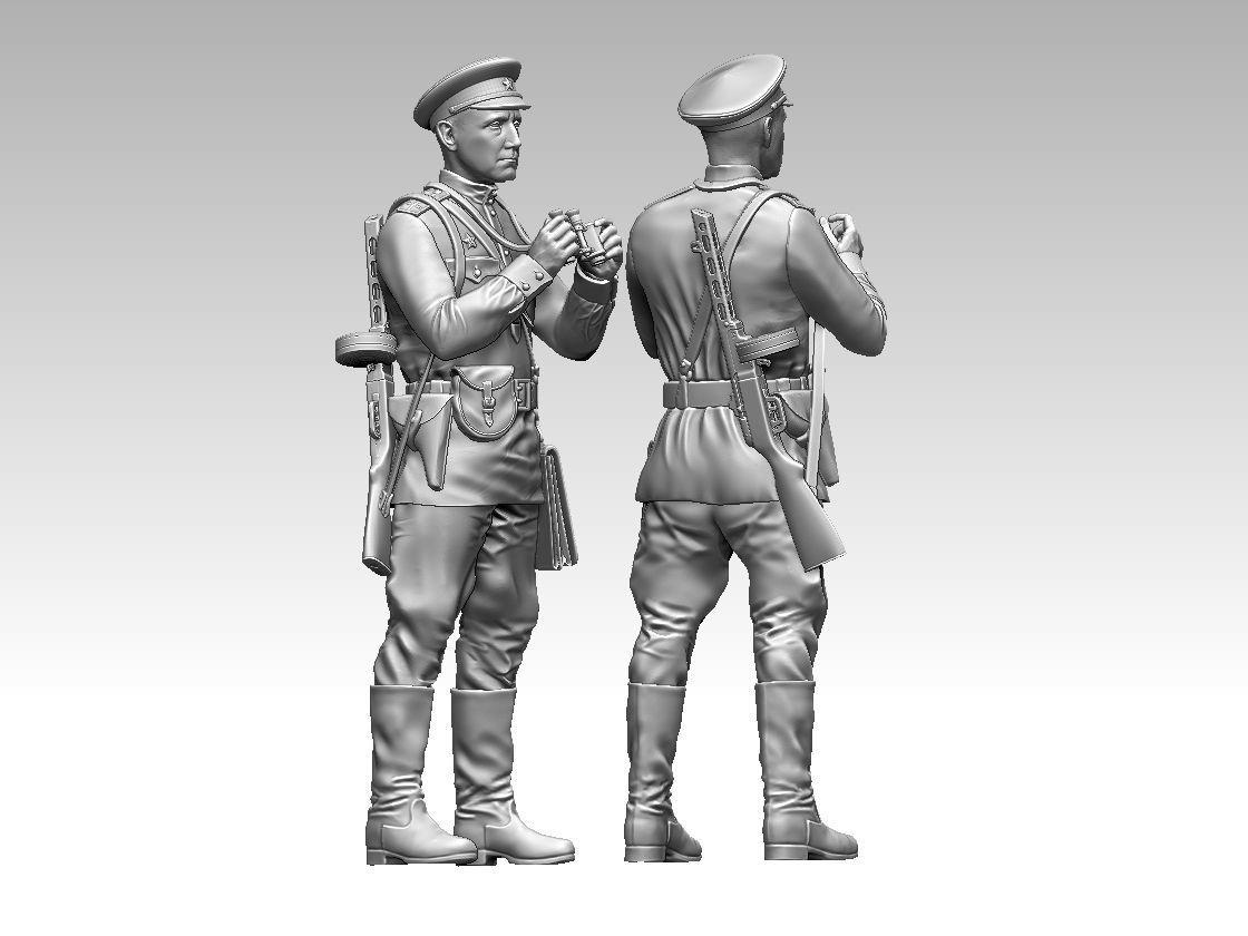 russian soldier 3D model 3D printable | CGTrader