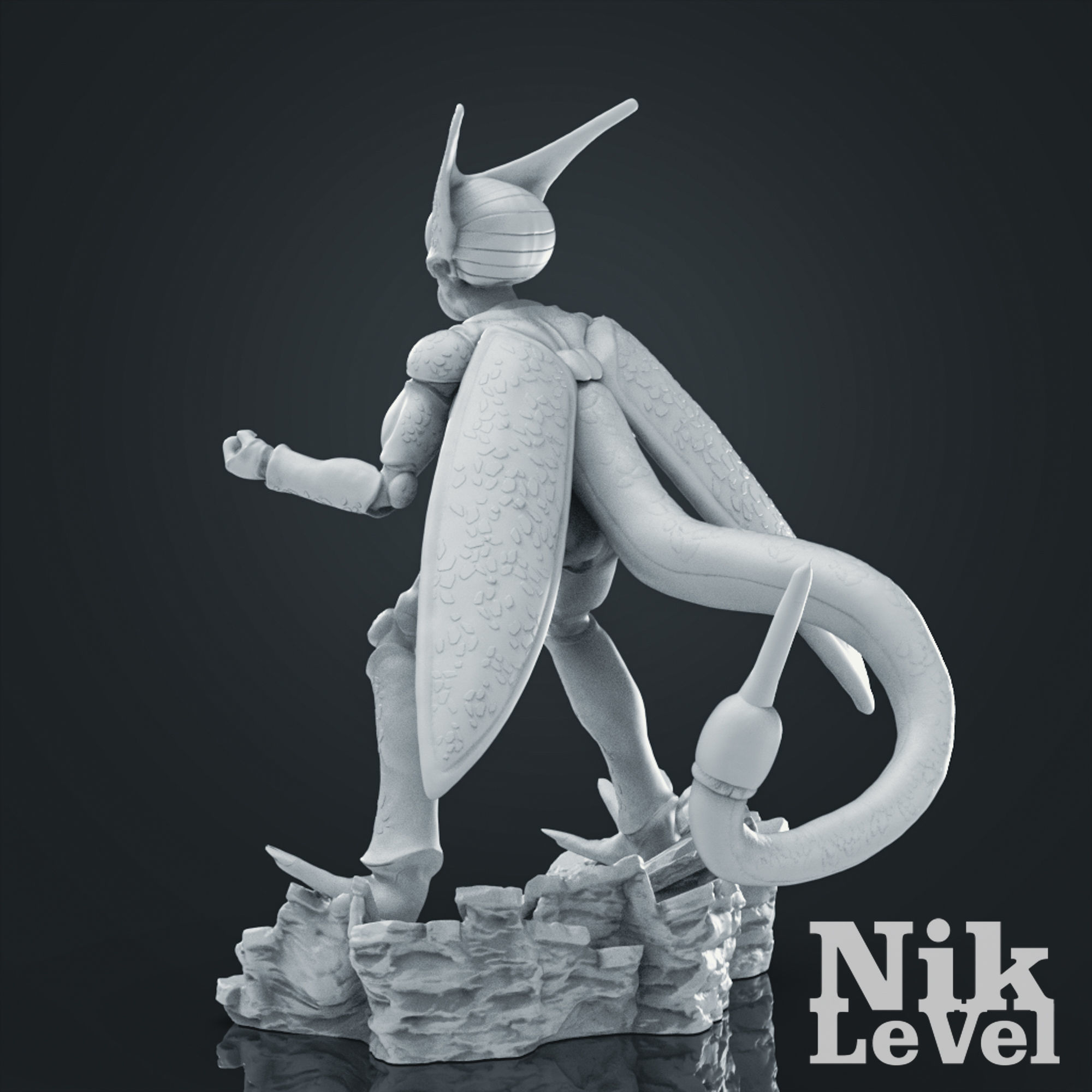 Imperfect Cell Dragon Ball 3D Printable 3D model 3D printable | CGTrader