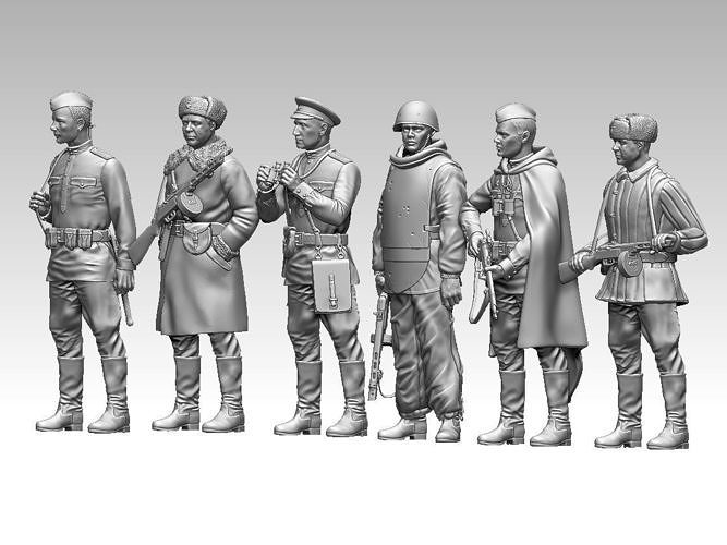 russian soldier 3D model 3D printable | CGTrader