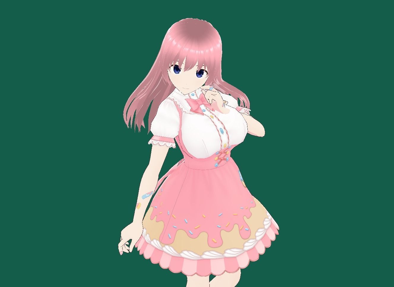 3D model Bocchi the Rock Adult VRChat Avatar 3D model VR / AR / low ...