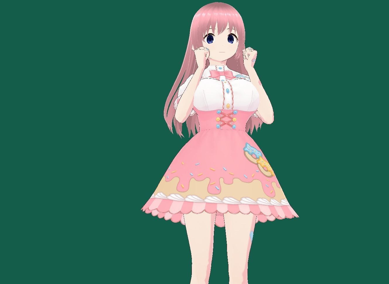 3D model Bocchi the Rock Adult VRChat Avatar 3D model VR / AR / low ...