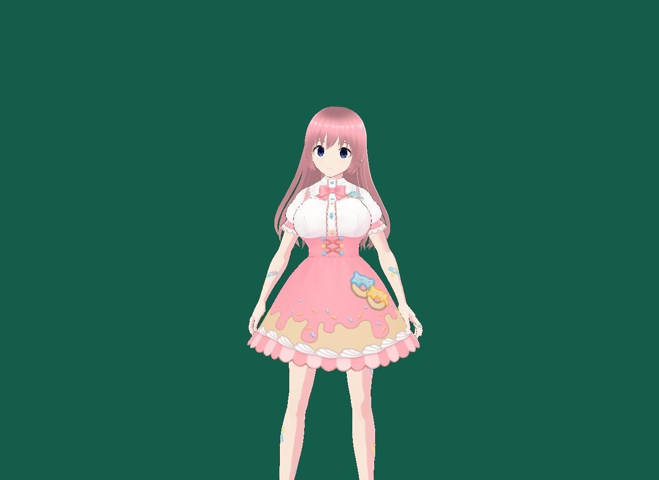3D model Bocchi the Rock Adult VRChat Avatar 3D model VR / AR / low ...