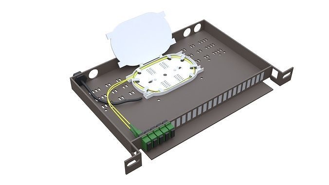 Optical fiber splitter 3D model | CGTrader
