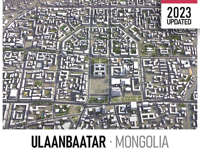 3D model Ulaanbaatar VR / AR / low-poly | CGTrader