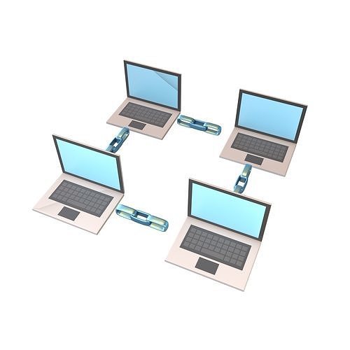 3D model Lan Network Icon V1 001 VR / AR / low-poly | CGTrader