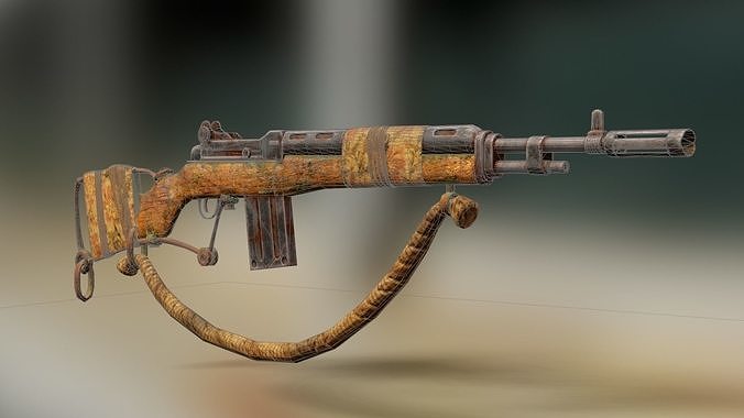 3D model Rust Rifle Game Ready VR / AR / low-poly | CGTrader
