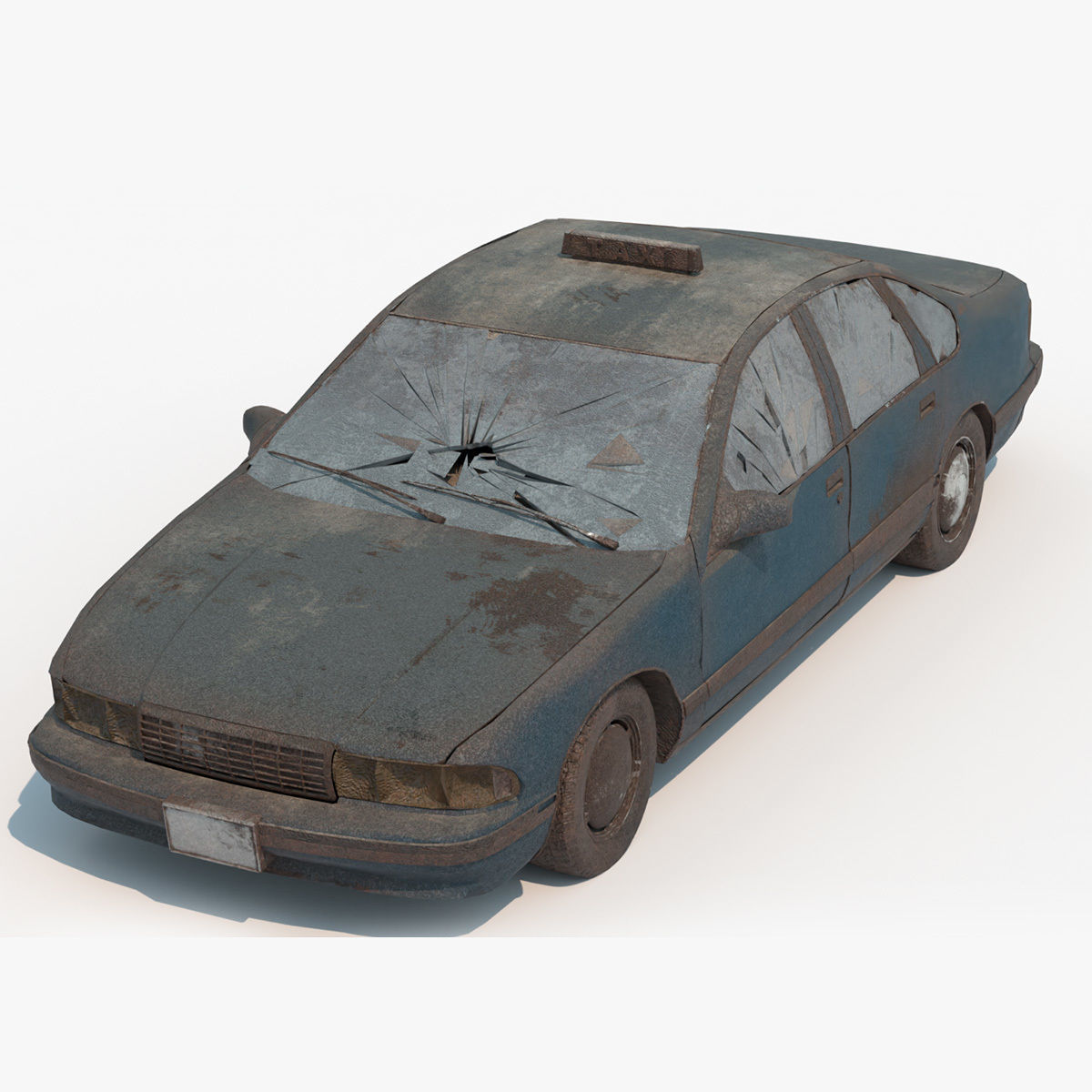 3D model 8k abandoned cars destroyed vehicles VR / AR / low-poly | CGTrader