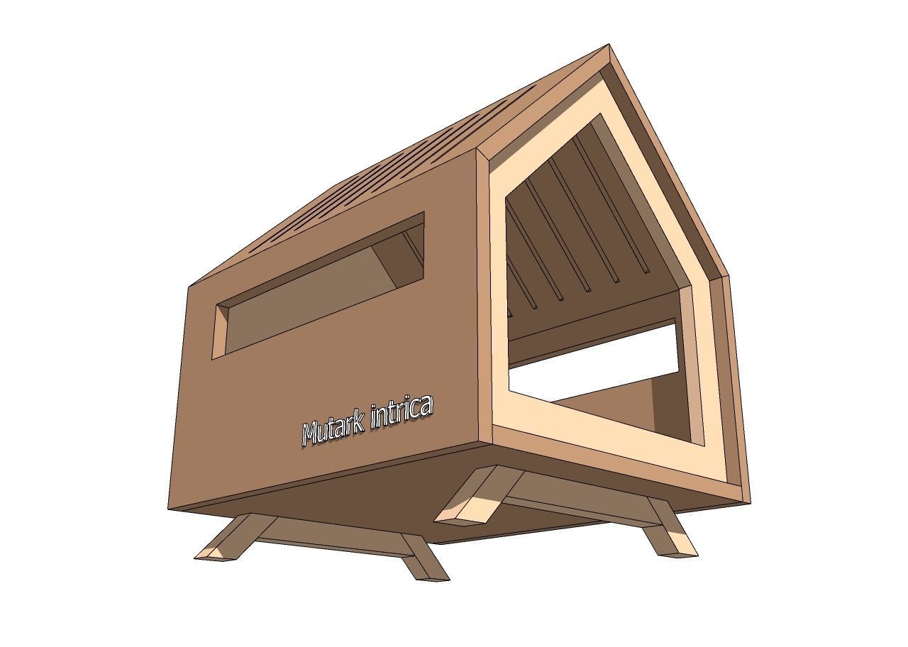 A simple cat house 3D model | CGTrader