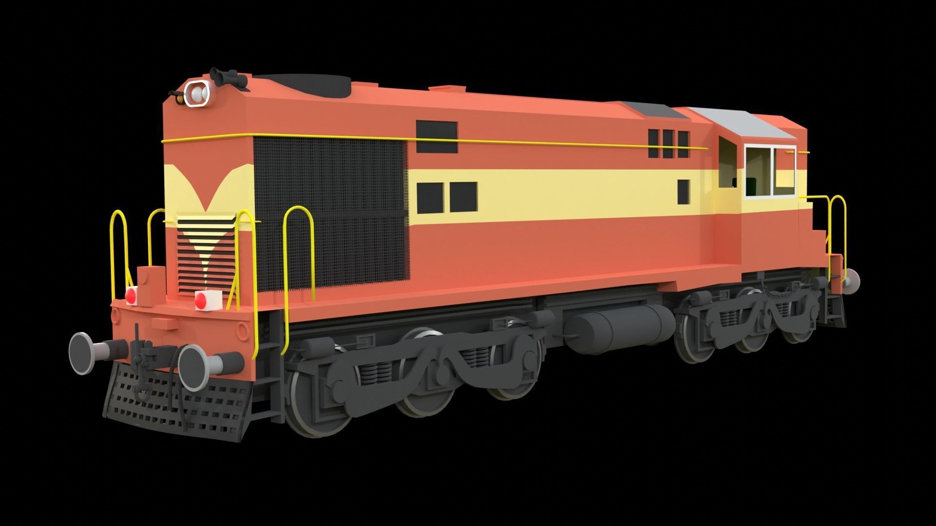 Diesel Locomotive WDM 3D Model 3D model | CGTrader