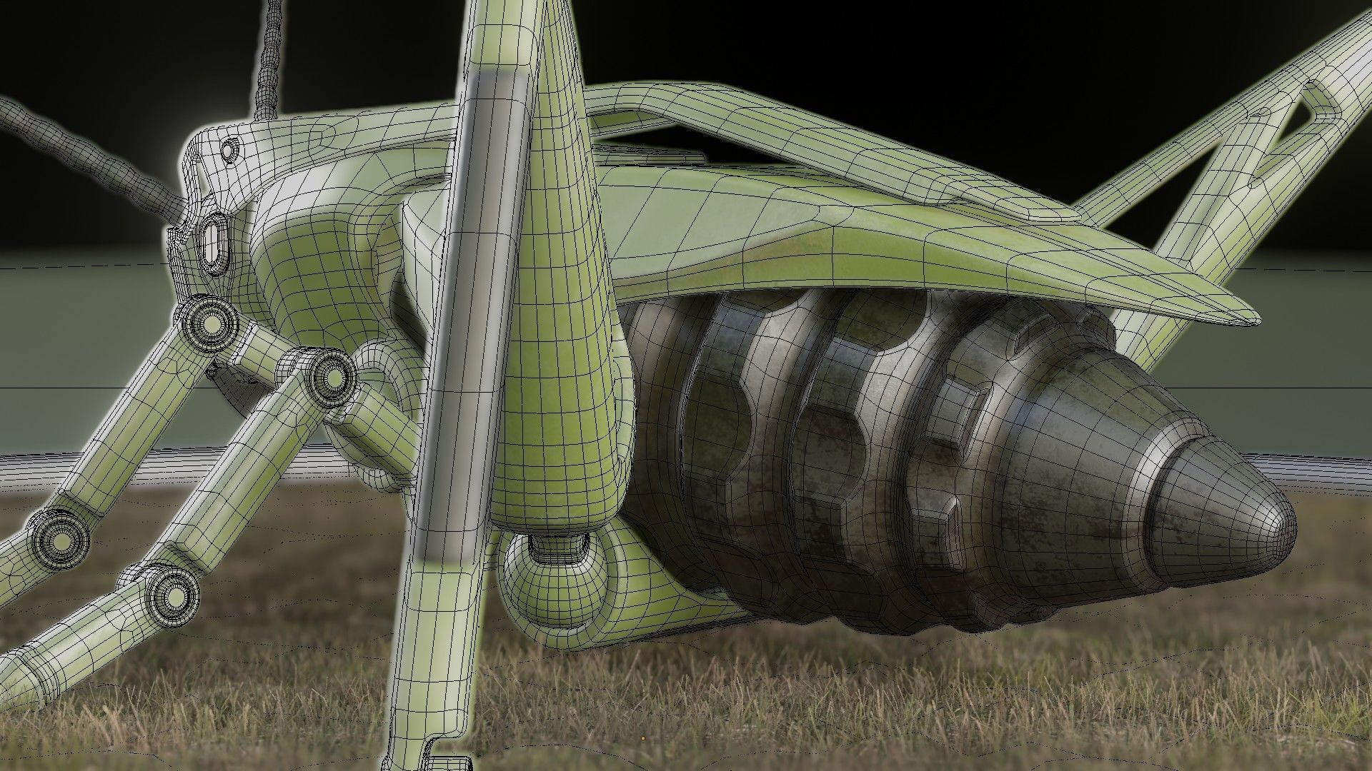 3D model Grasshopper - an innovative explosive device VR / AR / low ...