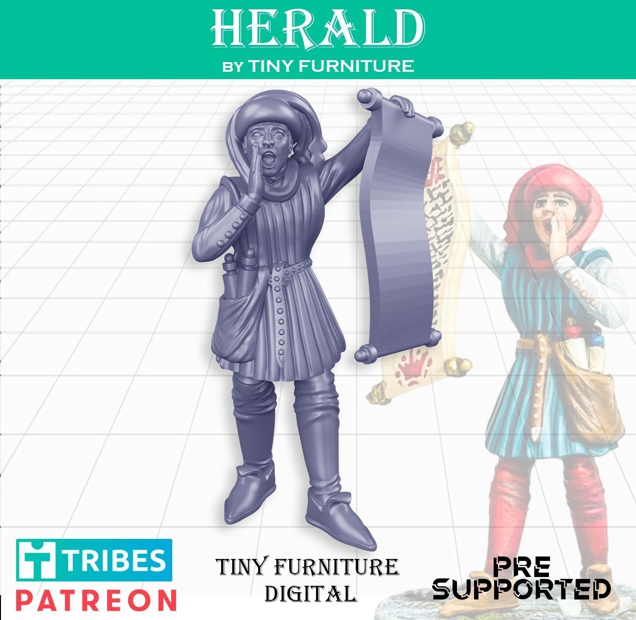Herald 3D model 3D printable | CGTrader