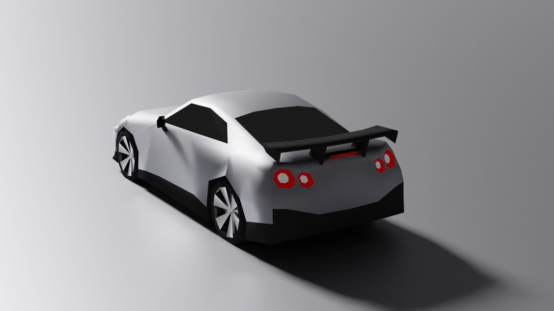 3D model Low-poly 3d Nissan GT-R 2022 VR / AR / low-poly | CGTrader