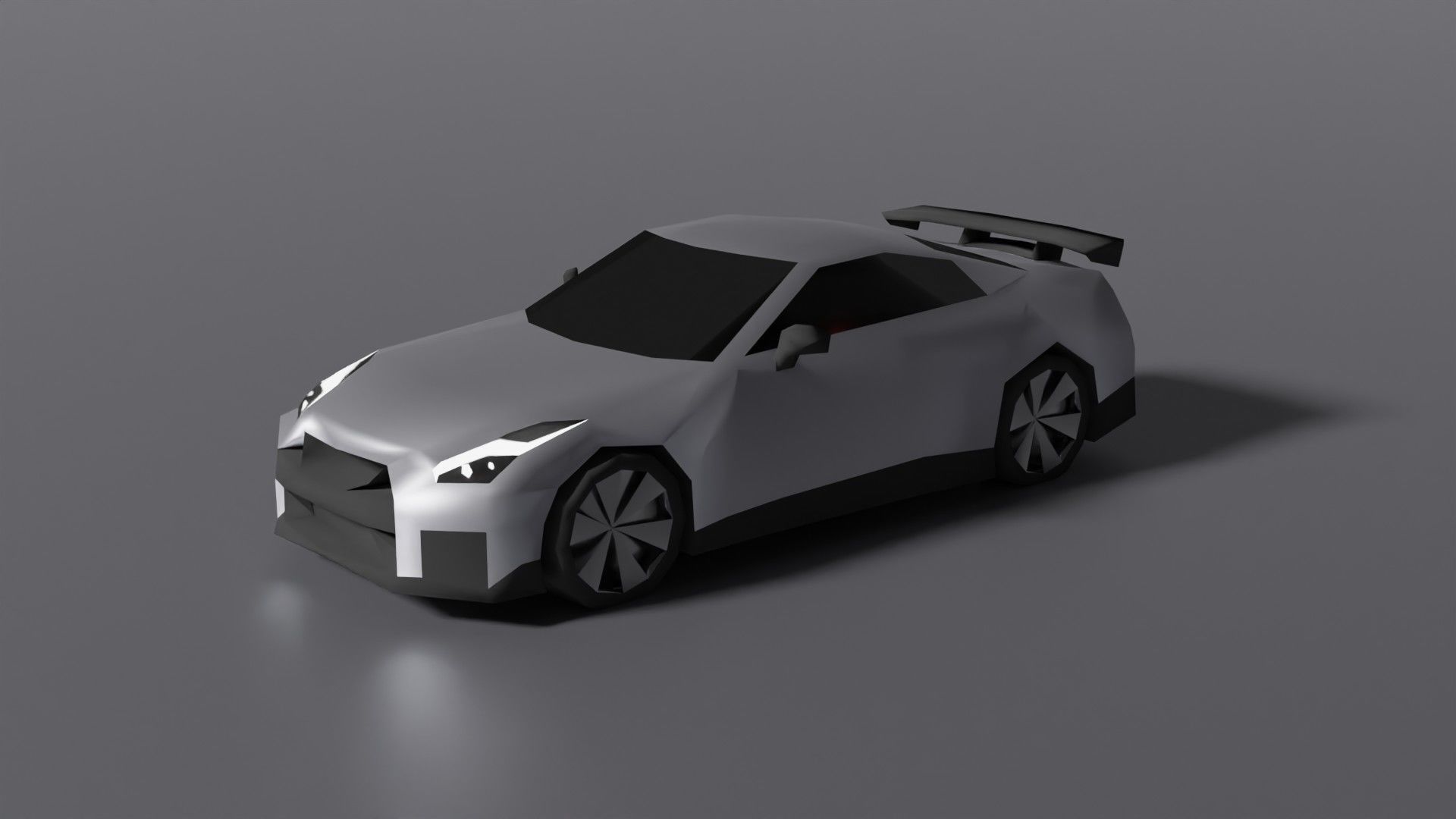 3D model Low-poly 3d Nissan GT-R 2022 VR / AR / low-poly | CGTrader