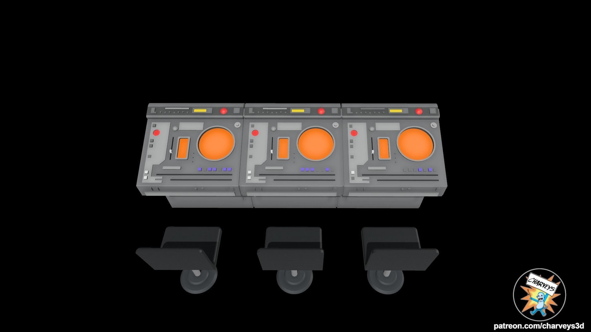 Star Wars Yavin 4 Computer Bank for action figure dioramas 3D model 3D ...