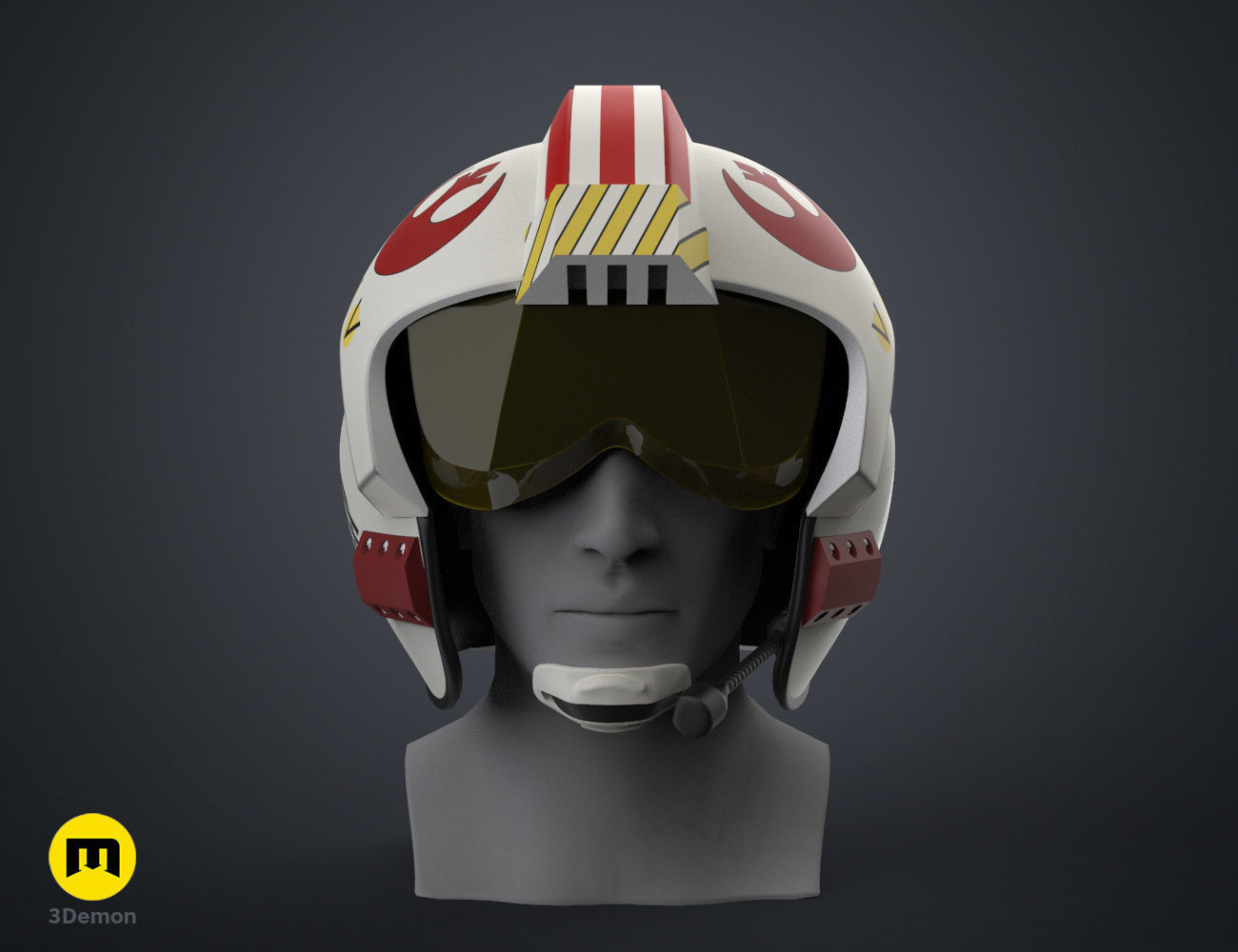 Luke Skywalker X-Wing Pilot Helmet - Star Wars 3D model 3D printable ...