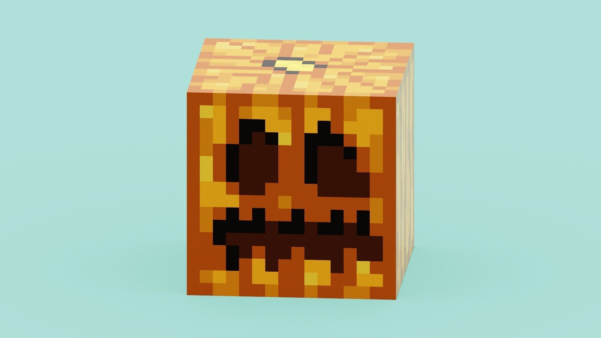 3D model Minecraft Pumpkin VR / AR / low-poly | CGTrader