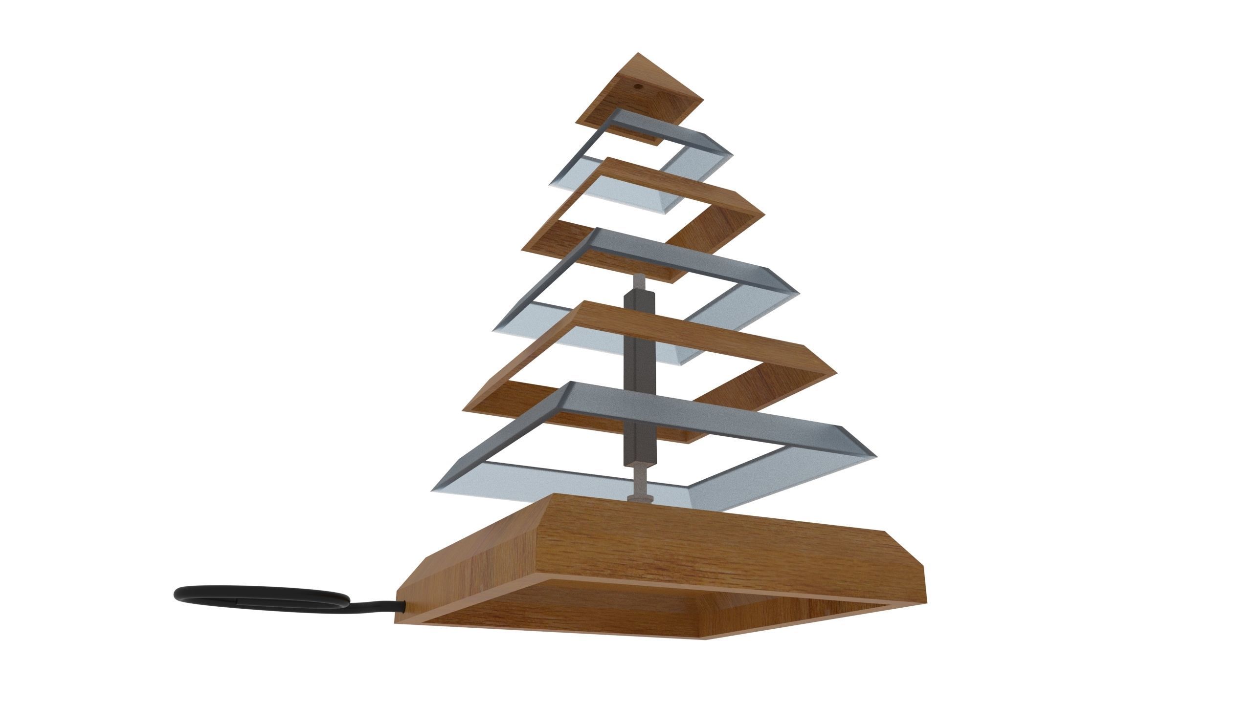 3D model Pyramid LED table lamp VR / AR / low-poly | CGTrader