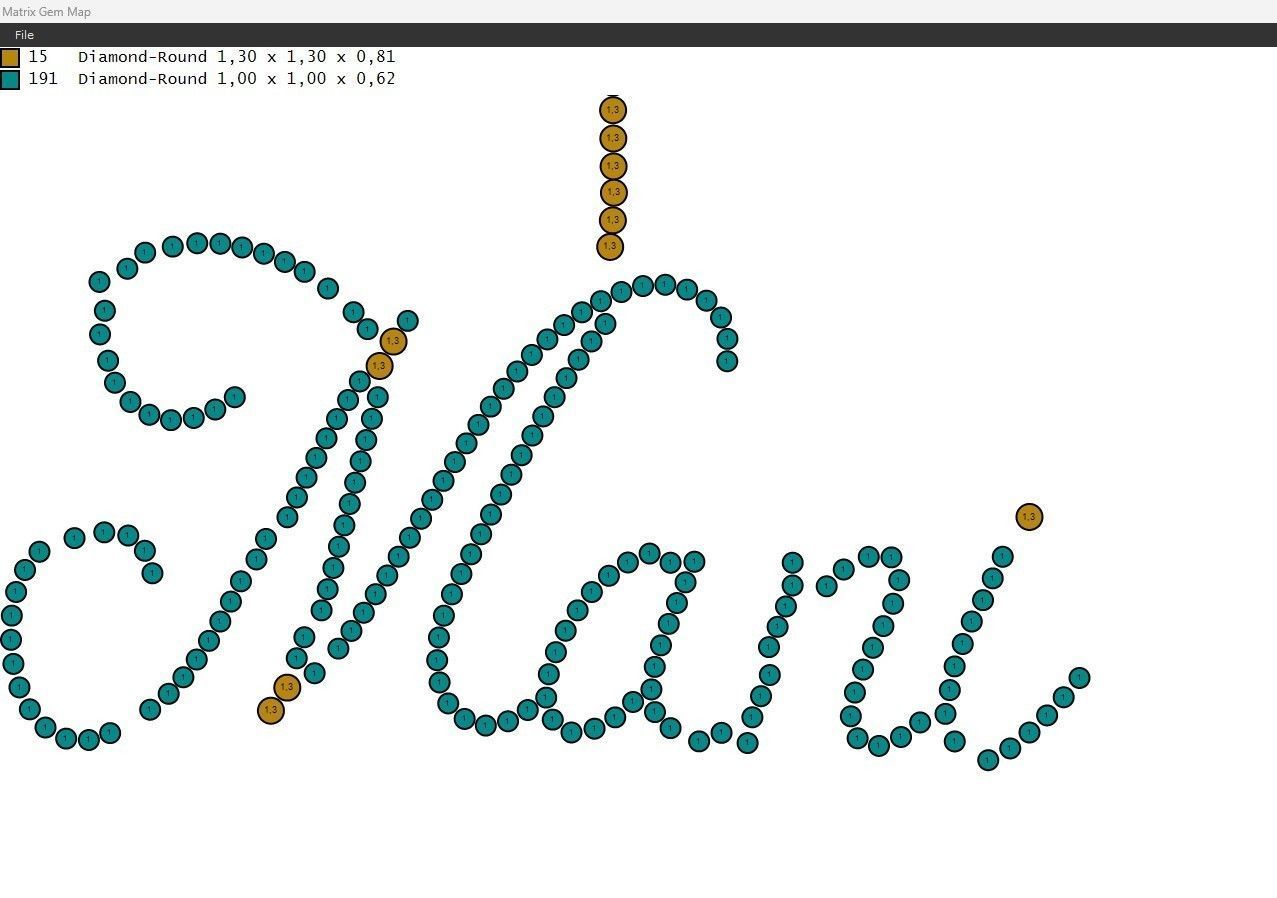 Model 1081 Mani Name Plate Diamond Pendant 3D model 3D printable | CGTrader