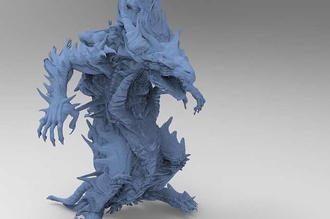 Demon gate Statue gargoyle 3D model | CGTrader