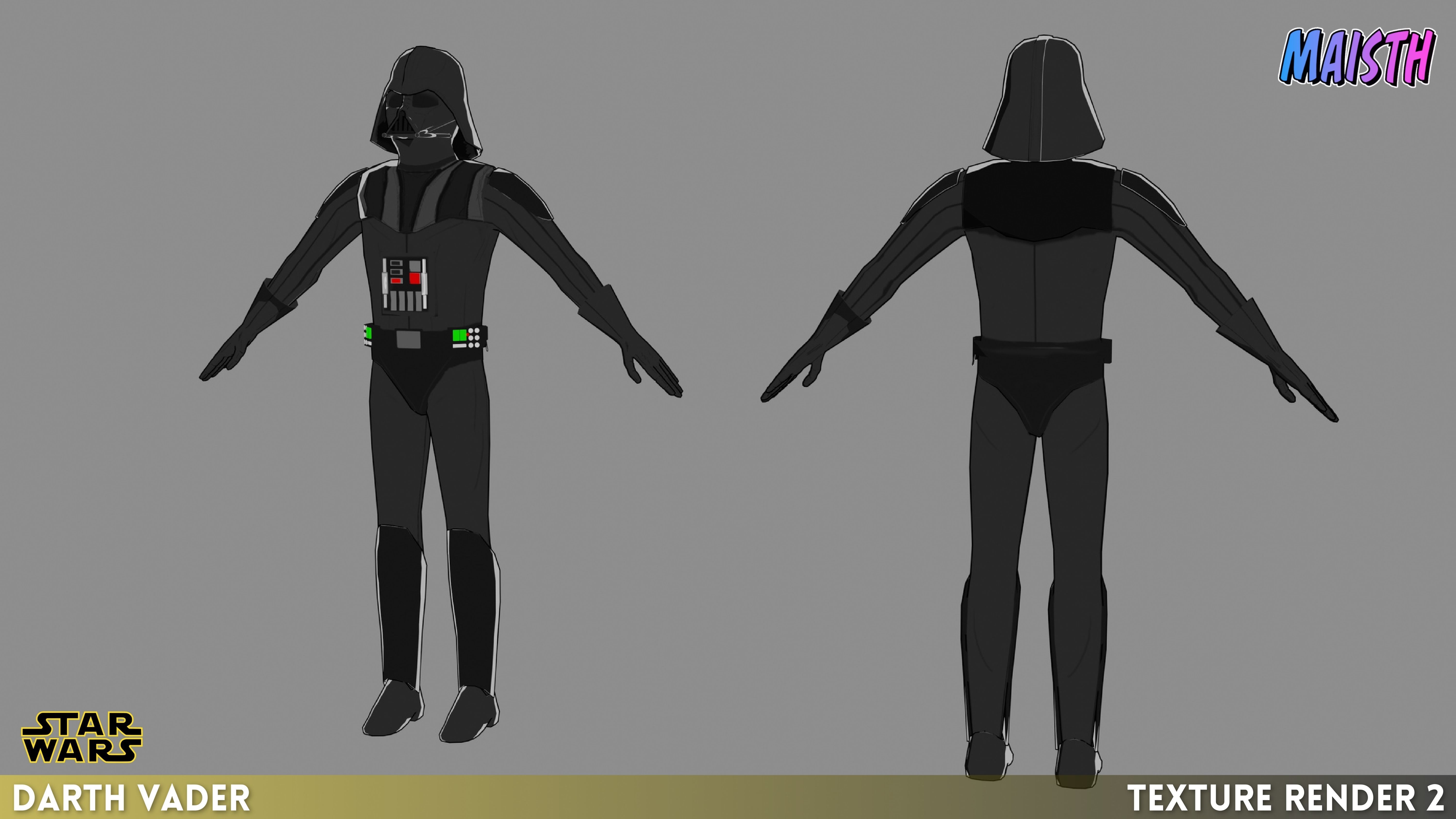 3D model Darth Vader - Star Wars - 3D Model - Rigged VR / AR / low-poly ...
