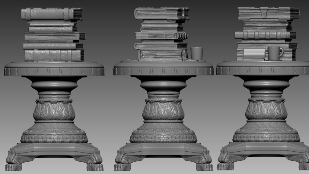 GPU Support - Book Pile 3D model 3D printable | CGTrader